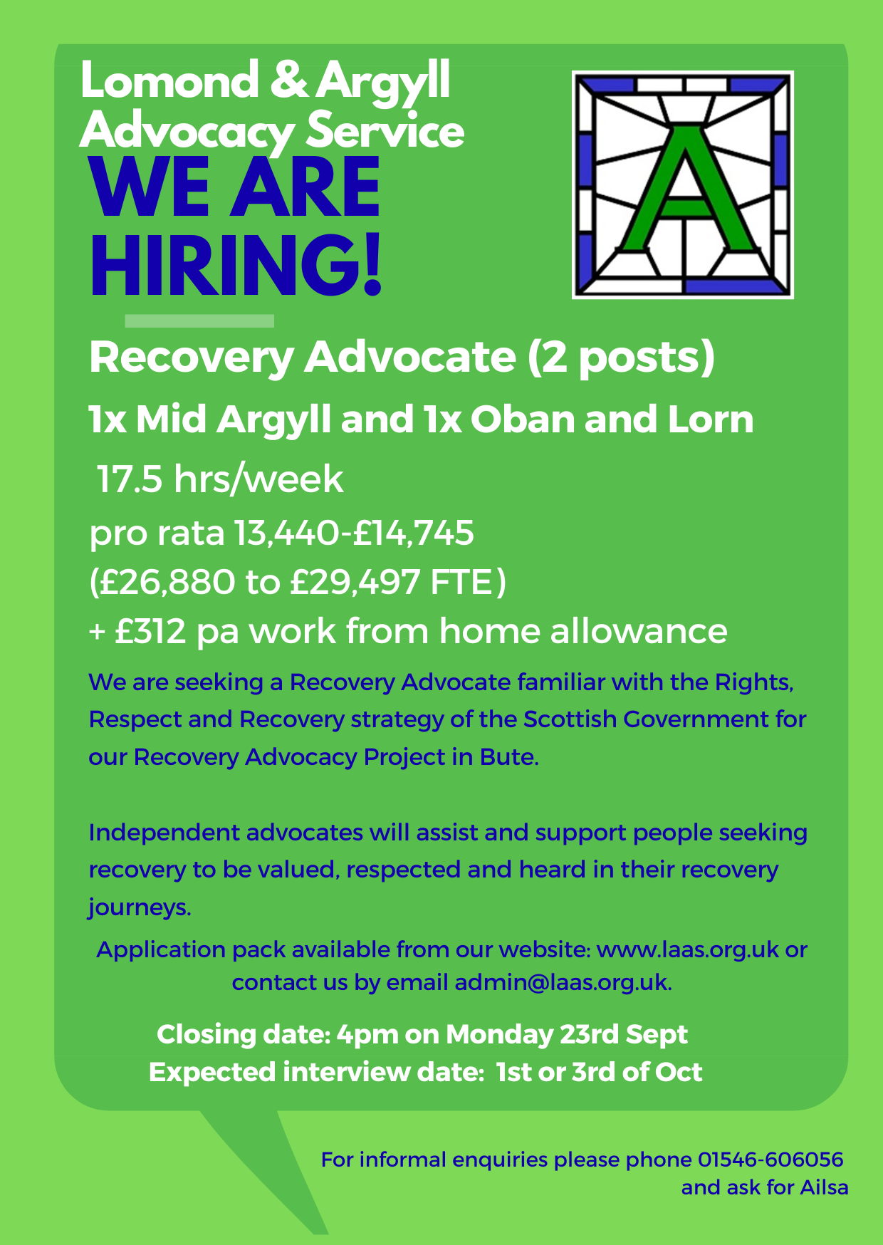 Current Vacancies Lomond And Argyll Advocacy Service Current Vacancies Lomond And Argyll Advocacy Service